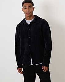 Kyle Fluffy Cardigan Black