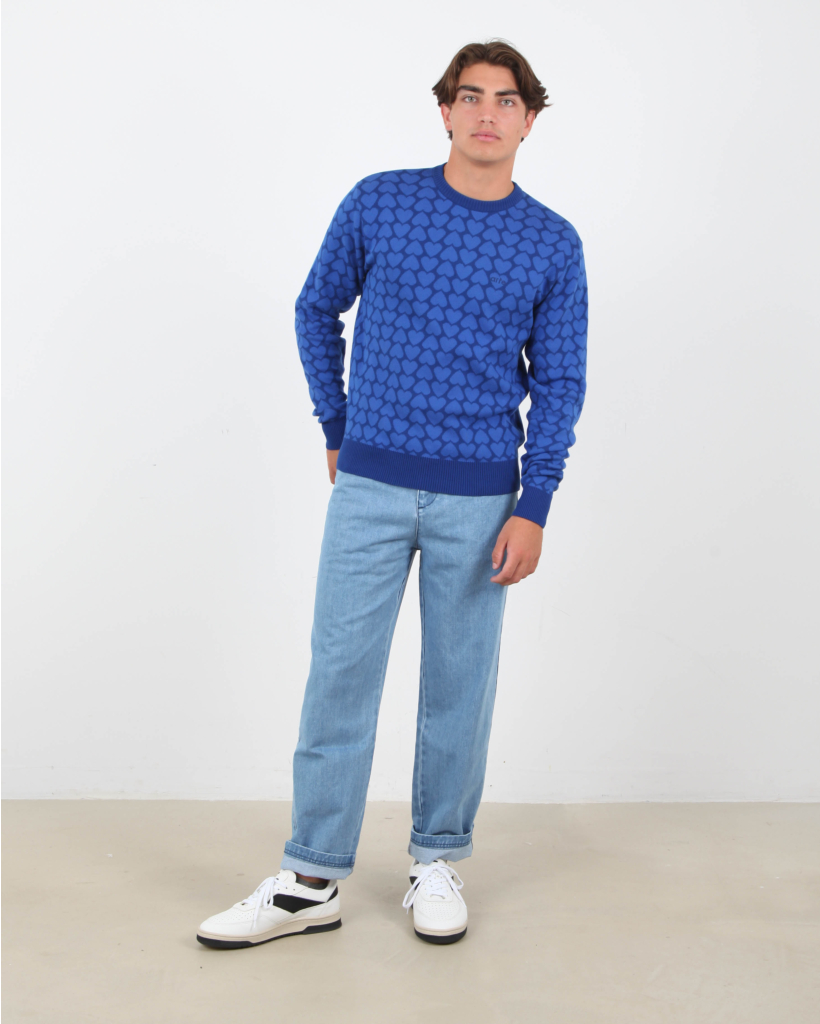 Kobe Heart Sweater Blue