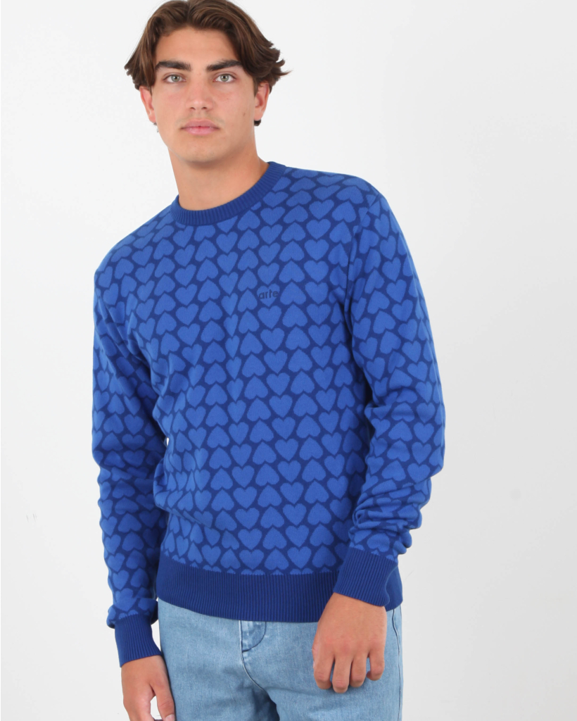 Kobe Heart Sweater Blue