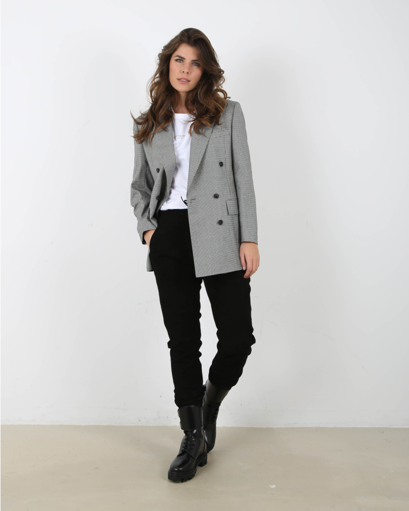 Nora Pantalon Suede Black