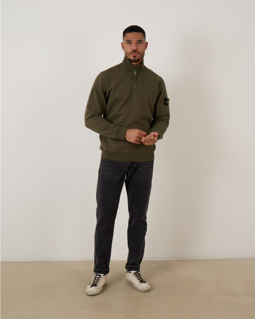 Half Zip Sweatshirt Military Green