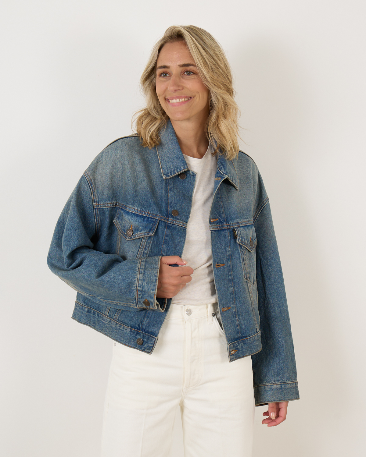 Spencer Denim Jacket Oil Blue