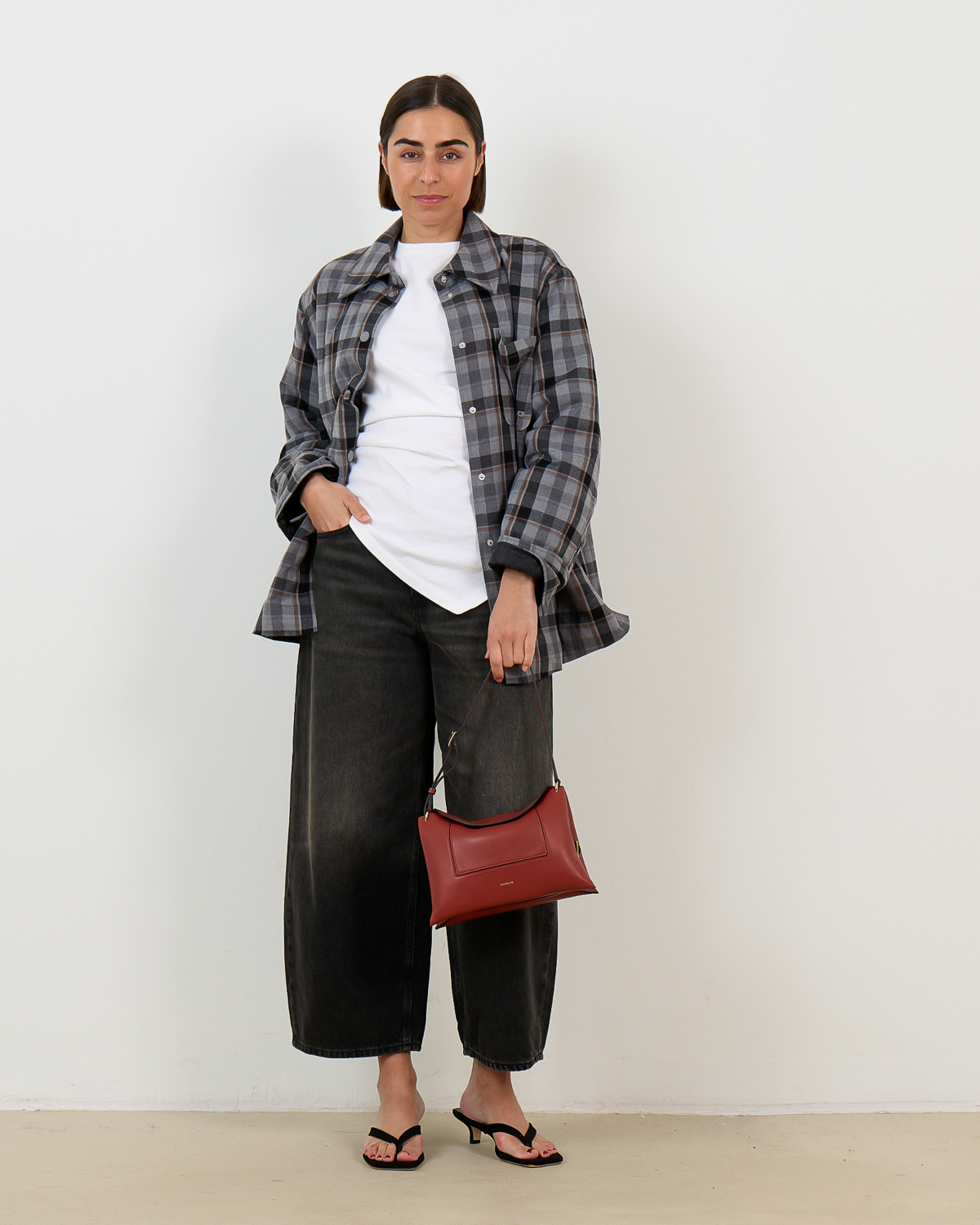 Wandler Penelope Slouch Bag Brick | Gratis verzending va. €70
